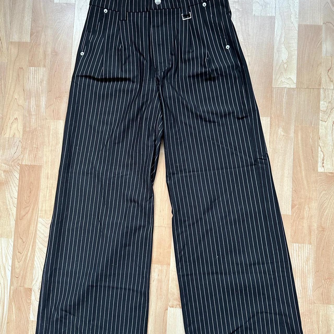 Non Foya Wide Leg Pinstripe Trousers. Worn once and... - Depop