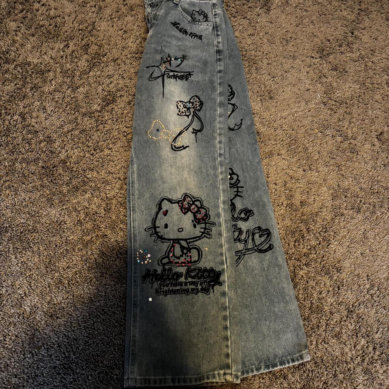 Denim Hello kitty... - Depop