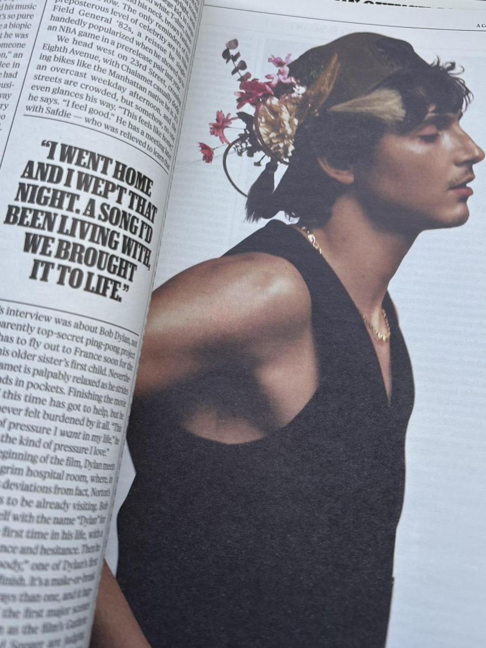 Timothée Chalamet Rolling Stone Magazine... - Depop