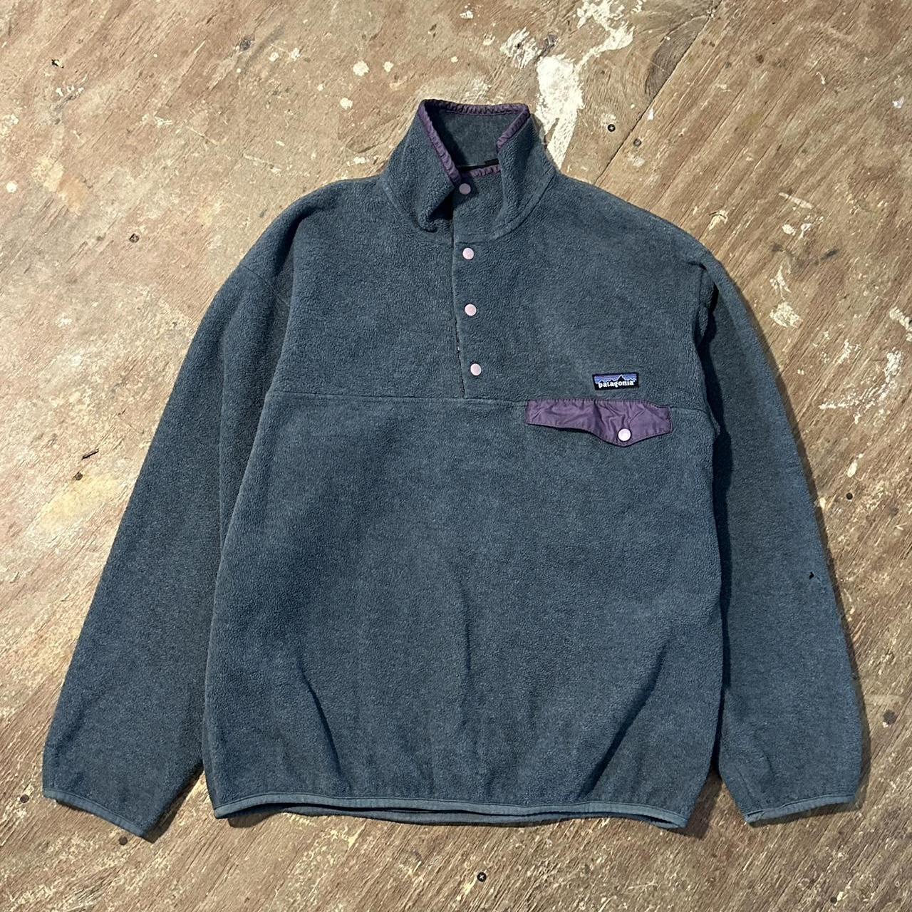 Vtg Patagonia 1997 Synchilla Two Tone Snap T Fleece... | Depop
