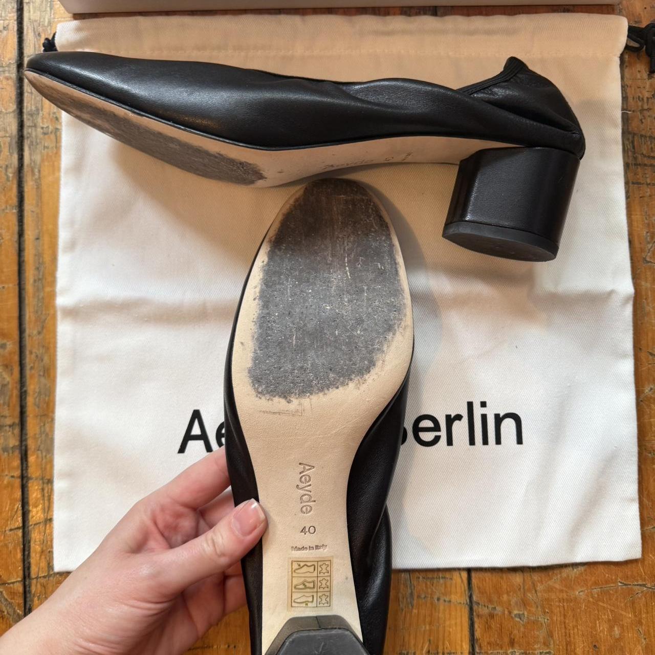 Beautiful black leather Aeyde Berlin pumps. Size 40.... | Depop
