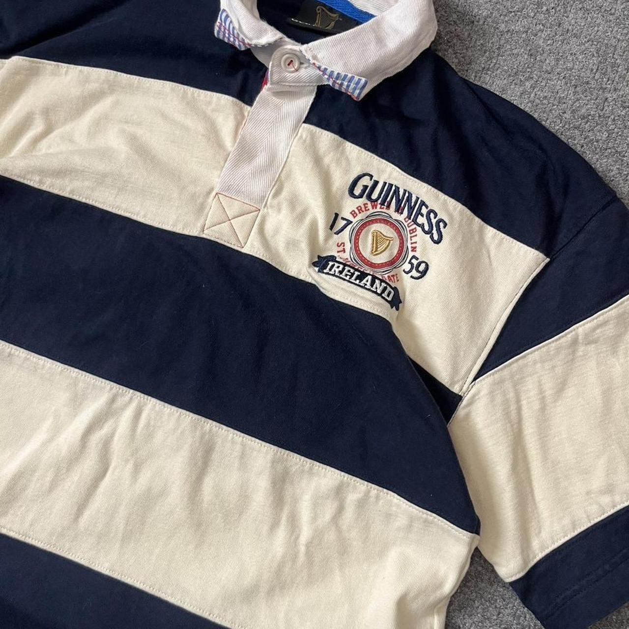 Vintage Guinness Rugby Polo – A bold, heavyweight... | Depop