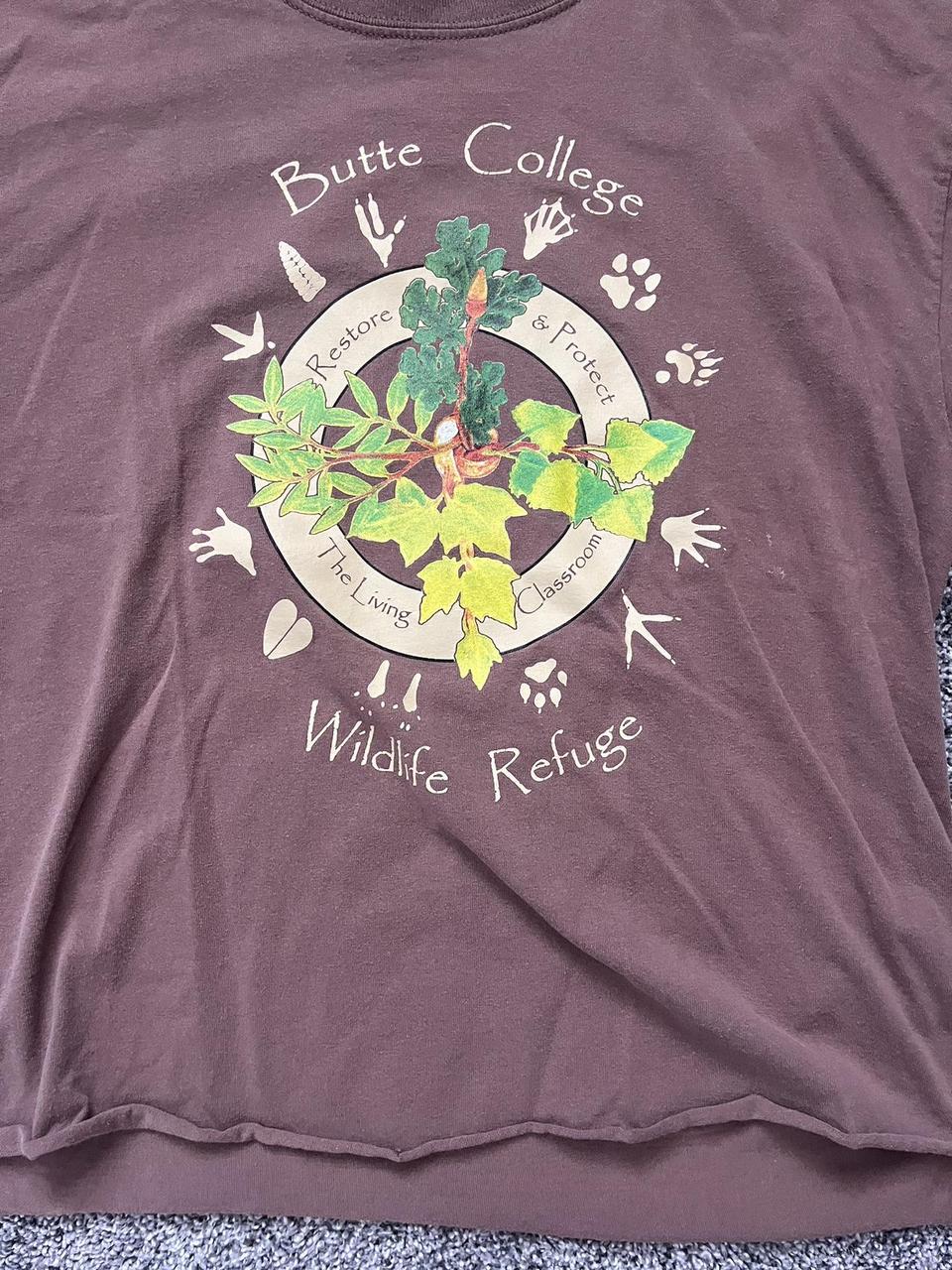 Vintage Butte College Wildlife Refuge shirt Men’s... - Depop