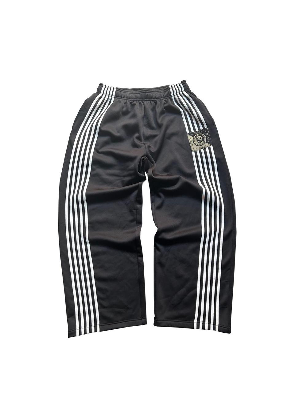 MadeFromBane small heavyweight striped track pants.... - Depop