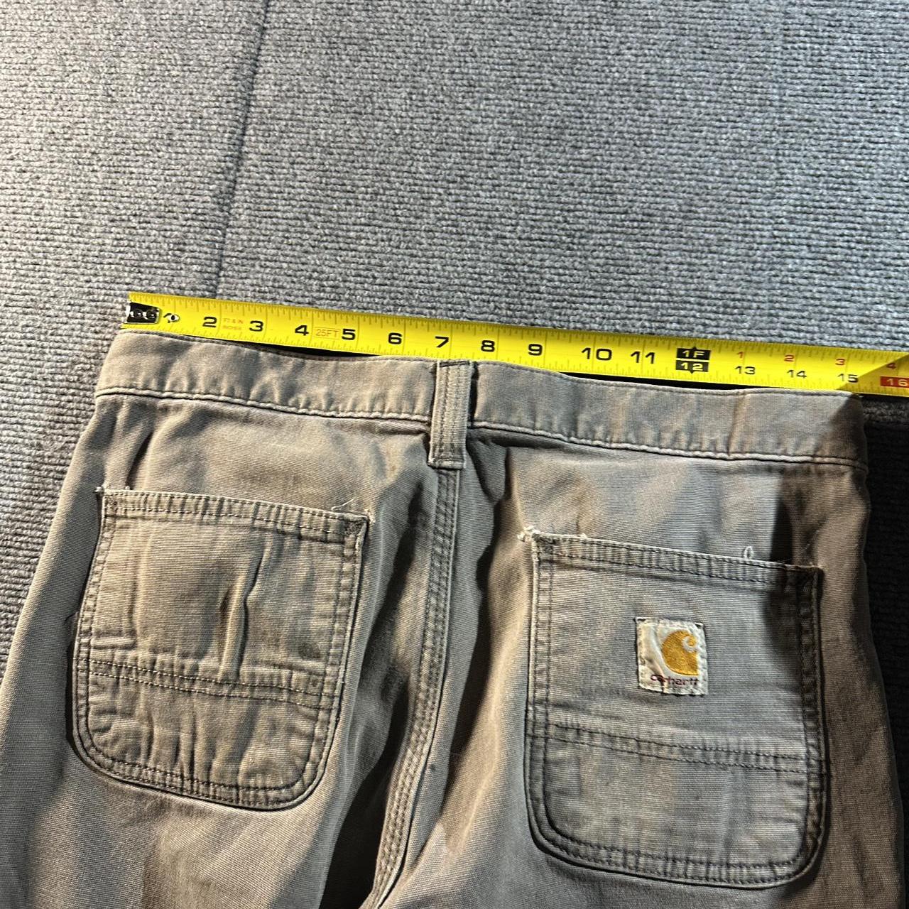 Faded grey carpenter Carhartt pants. Good fade -... | Depop