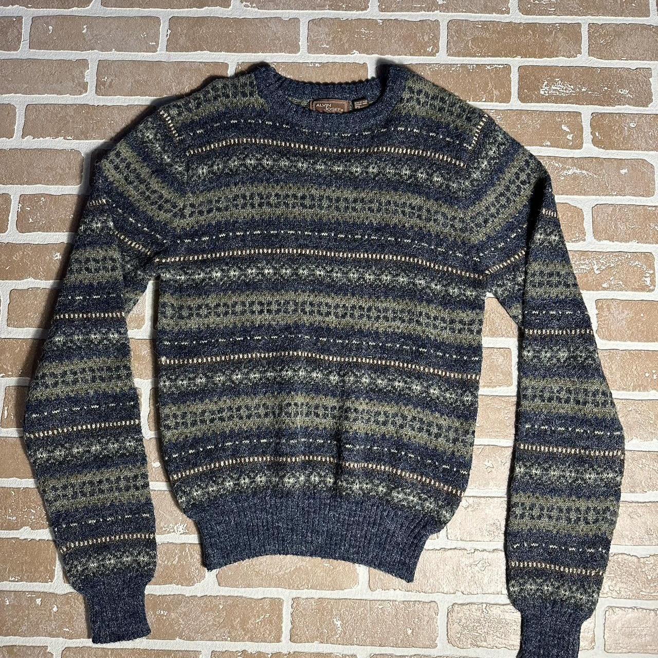 Vintage Alvin’s Joseph Earth Tone Sweater Mens Large... - Depop