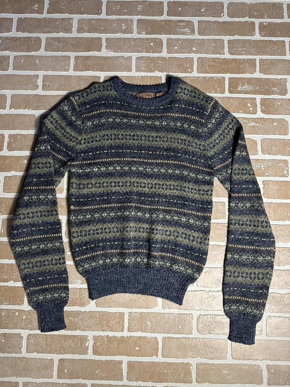 Vintage Alvin’s Joseph Earth Tone Sweater Mens Large... - Depop