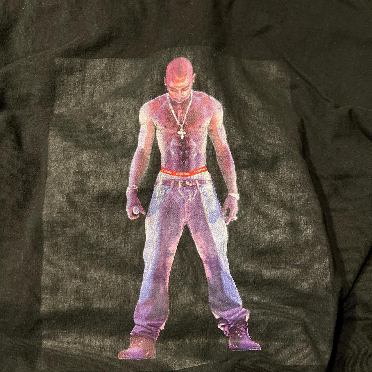 supreme x tupac tee black graphic, streetwear, hip... | Depop