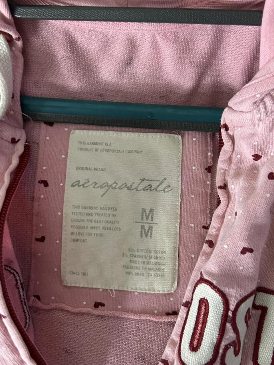2000s Aeropostale pink with red hearts very... - Depop