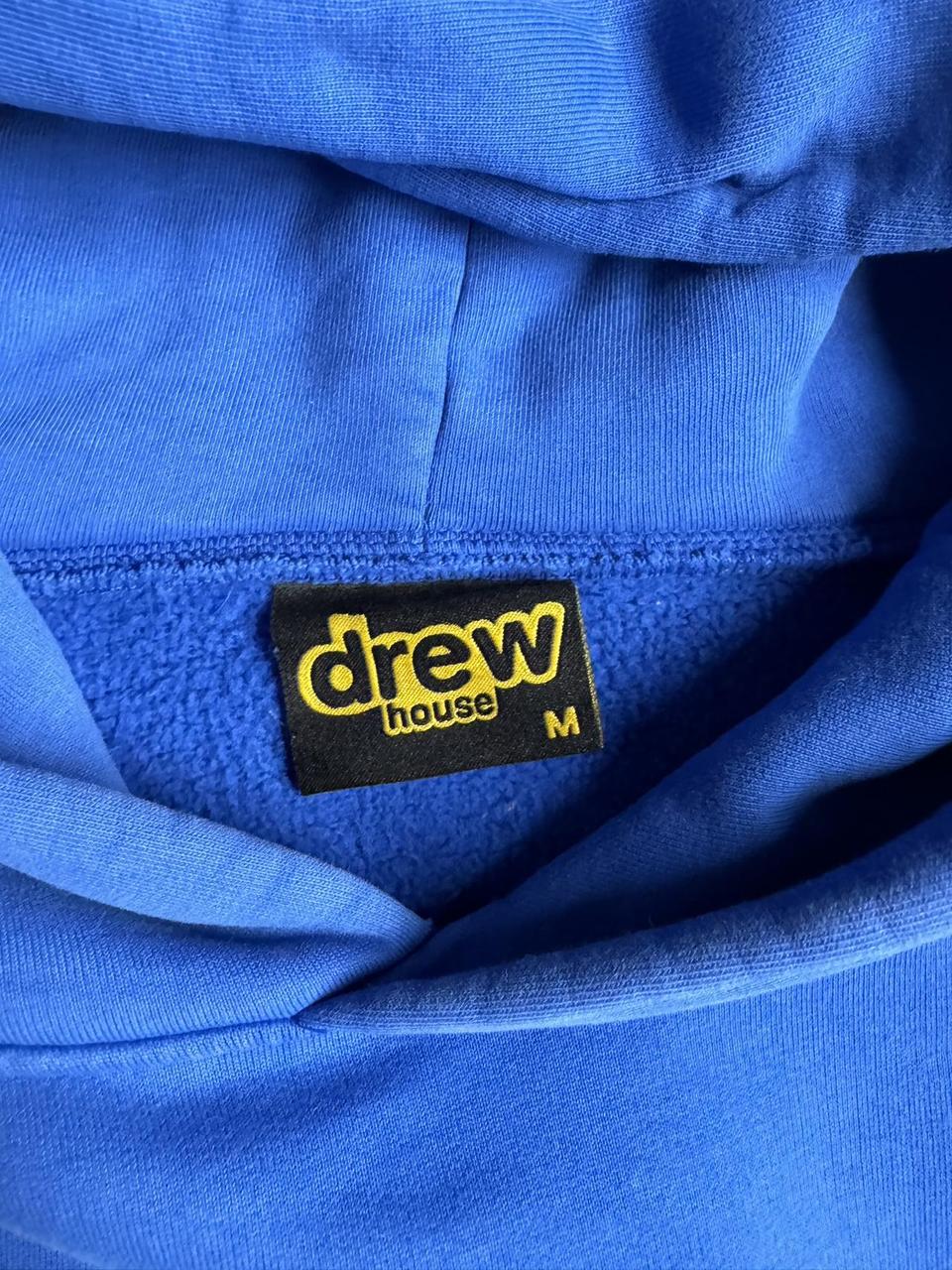 drew house royal blue hoodie size M 100% authentic... - Depop