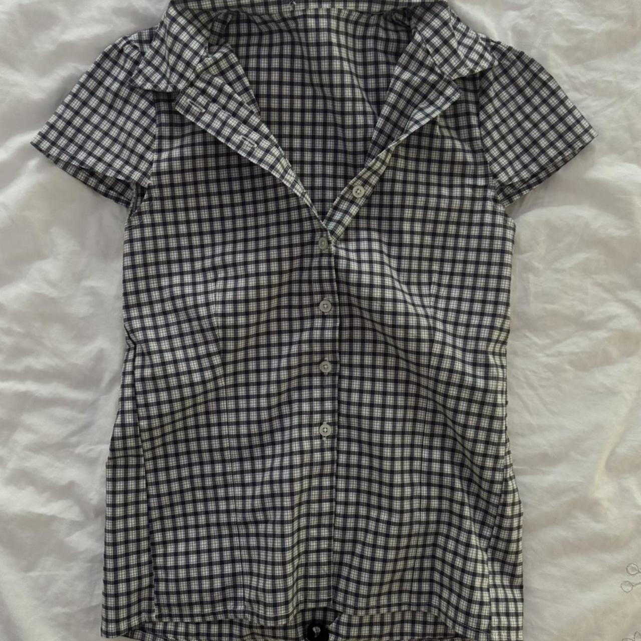 plaid rue brandy melville top | Depop