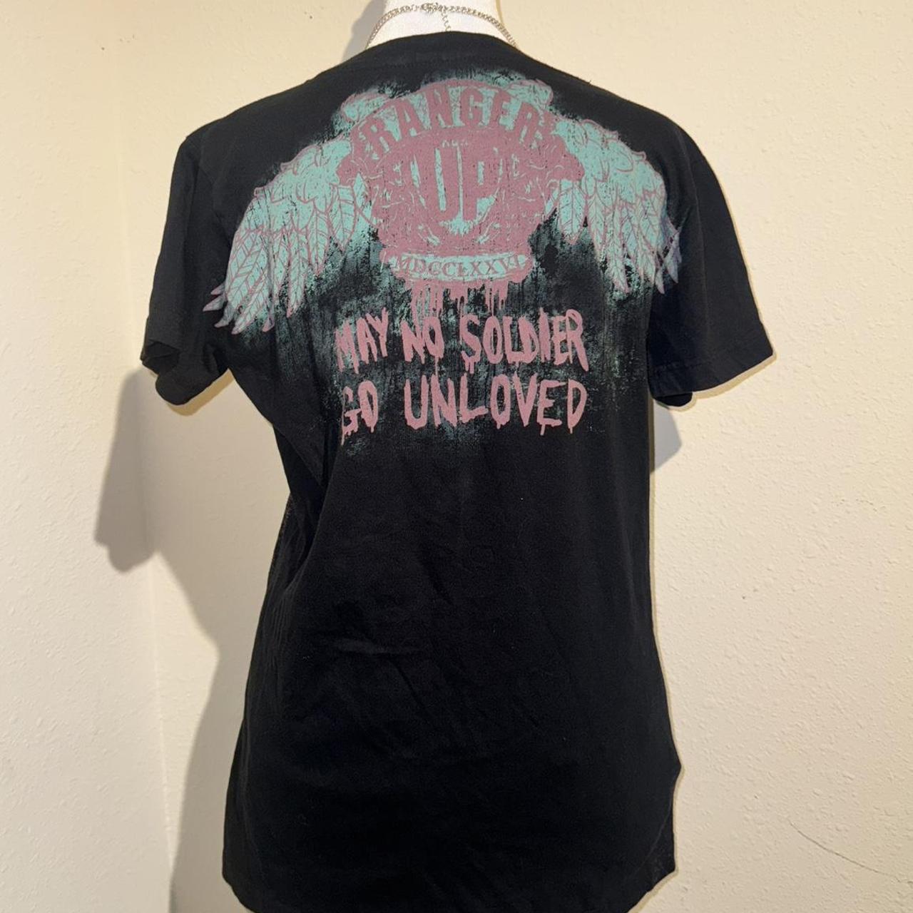 Ranger Up Soldiers’ Angels Graphic Tee - XL • edgy... | Depop