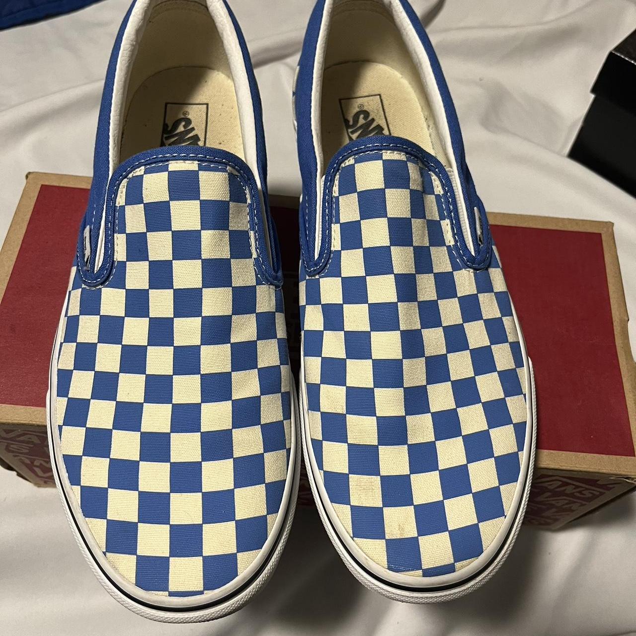 Classic Slip-On Checkerboard Shoe - Depop