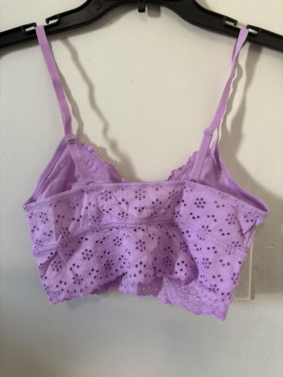 Target Purple lace top #lingerie size small never worn - Depop
