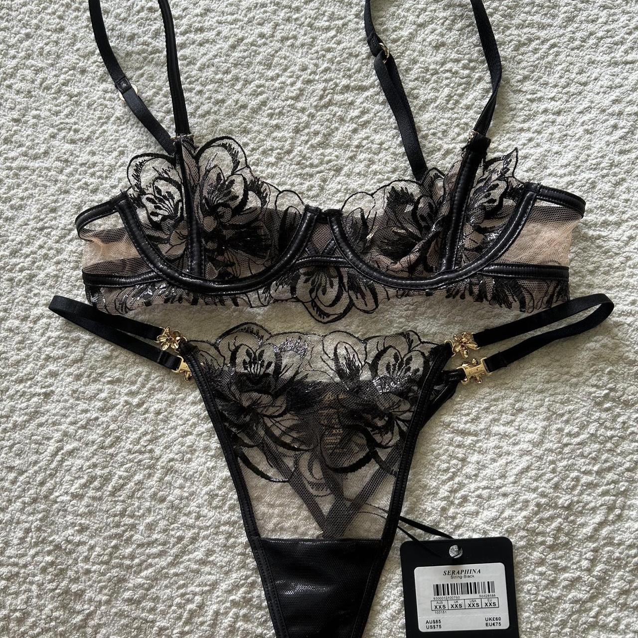 Honey Birdette - Seraphina Black Bra - 8B Thong -... | Depop