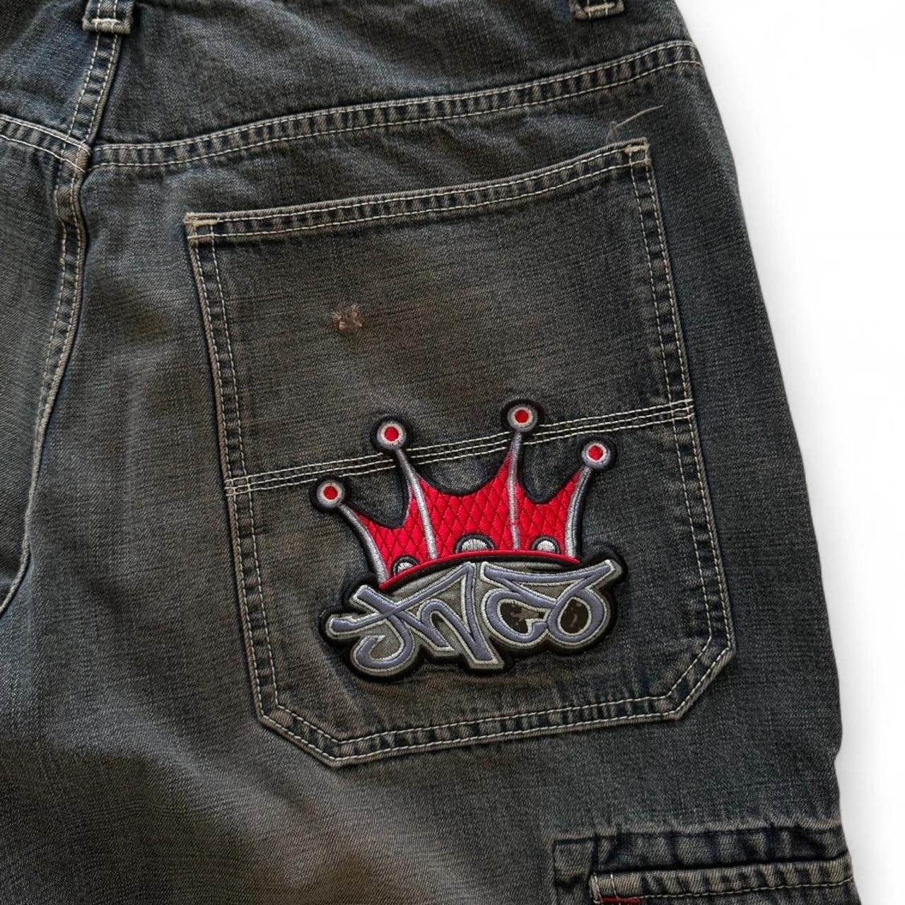 VINTAGE 2000’S JNCO JEANS SIZE 38X30 - small hole... | Depop