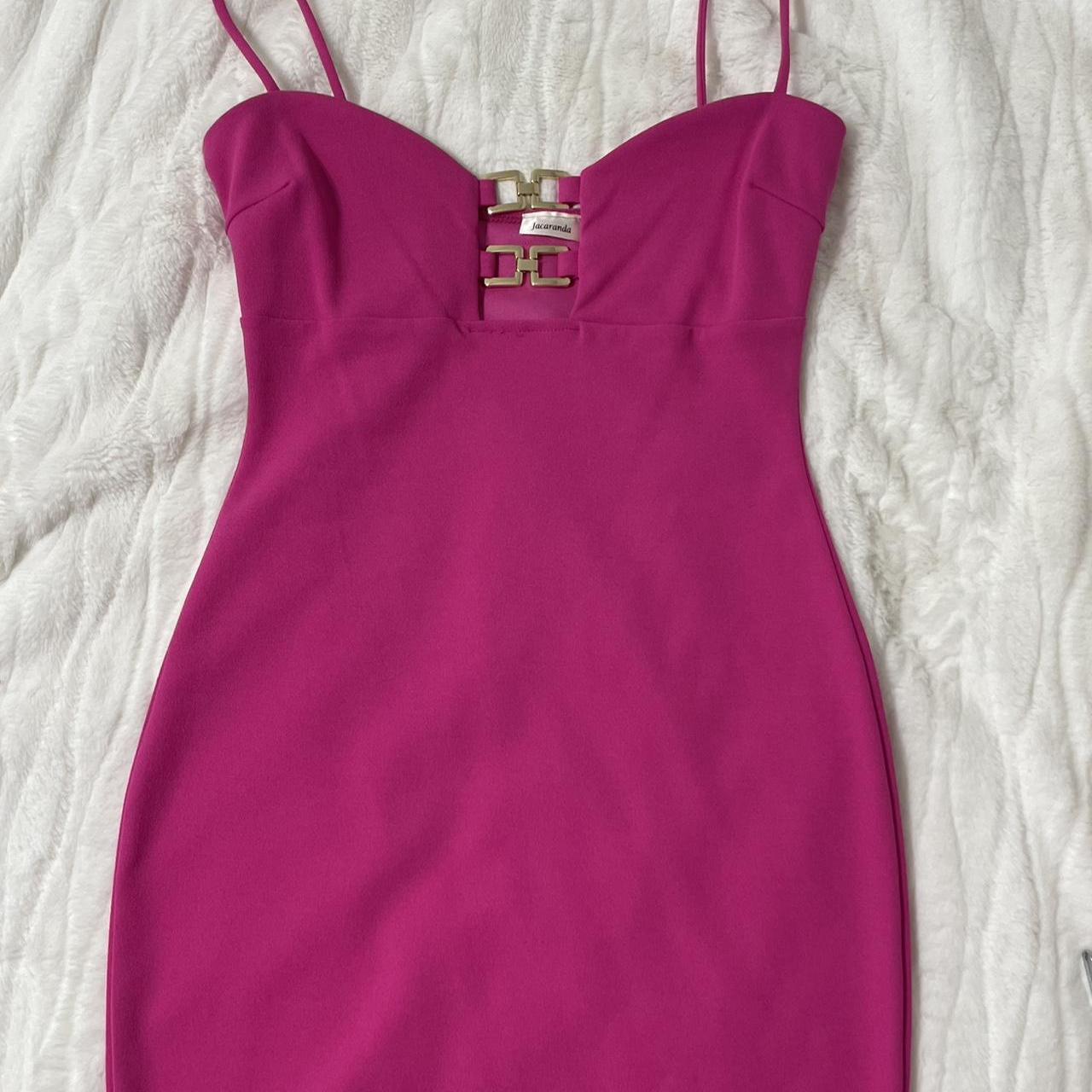 Pink mini bodycon dress #glam #partydress #clubbing | Depop
