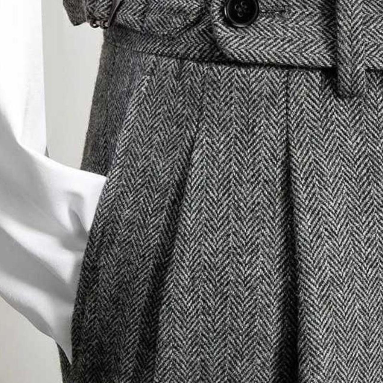 British style wool Naples mens coarse tweed high... | Depop