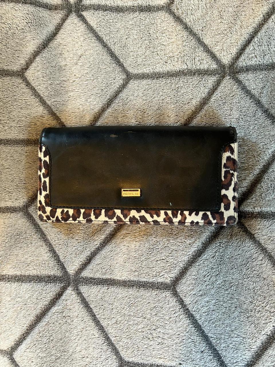black and cheetah print wallet! #cheetahprint #wallet - Depop
