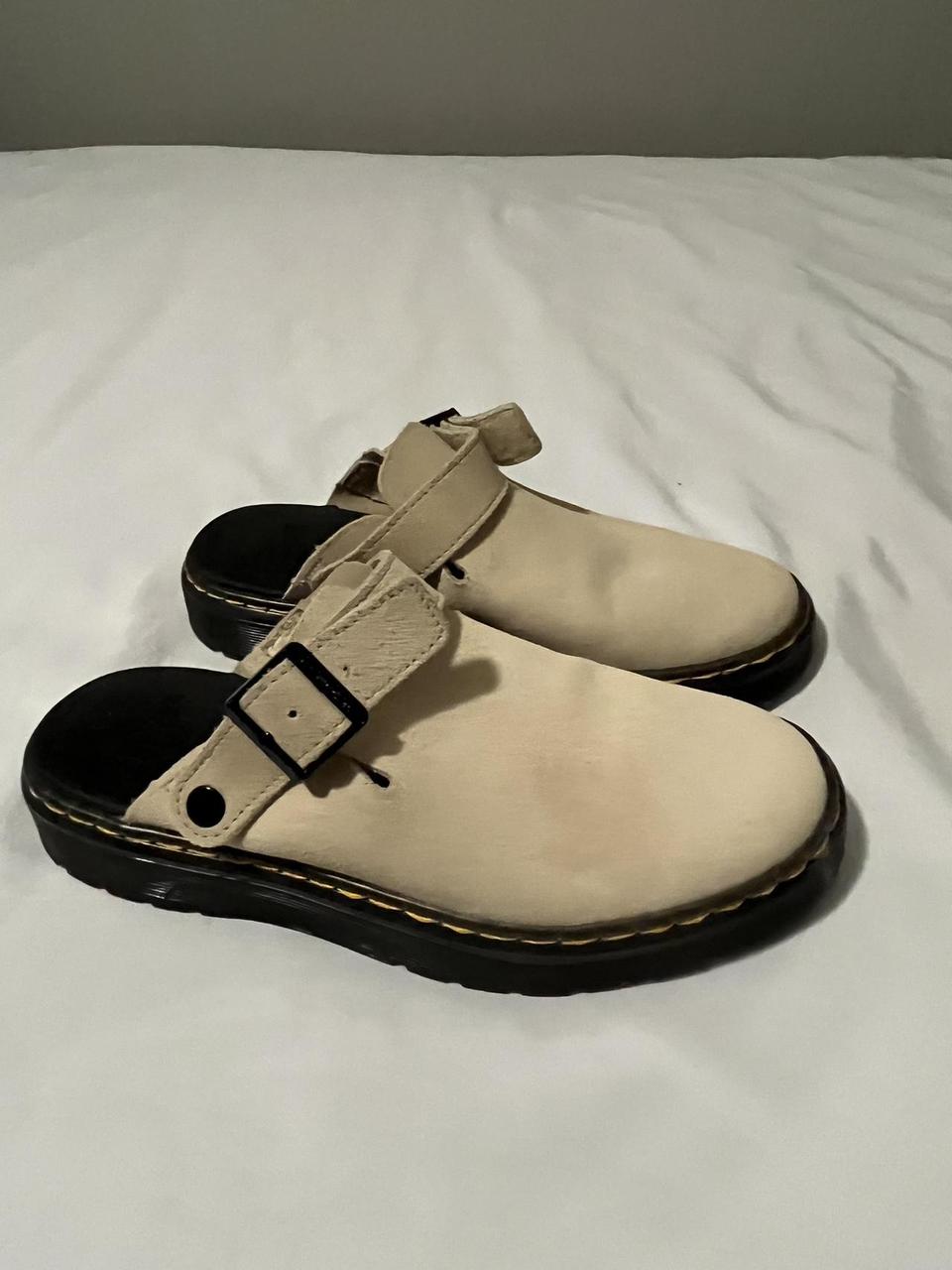 doc marten suede clogs! ⭐️ size 9 in women’s and 8... - Depop