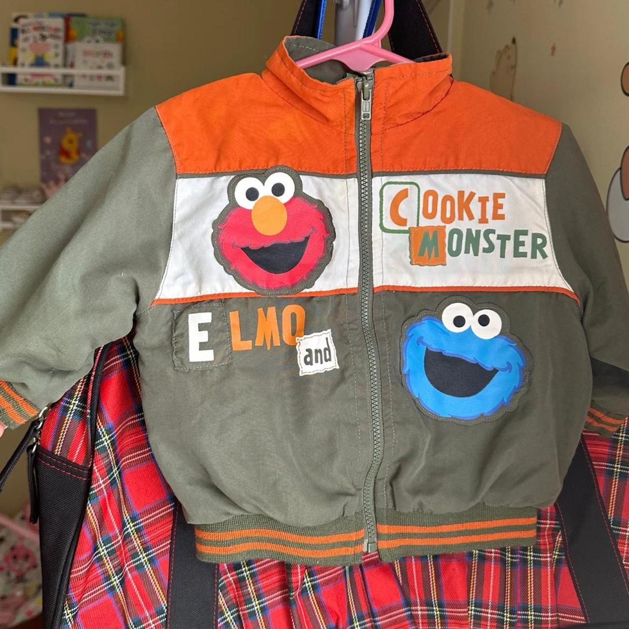 Elmo and Cookie Monster sweater Size 12m Can go up... - Depop