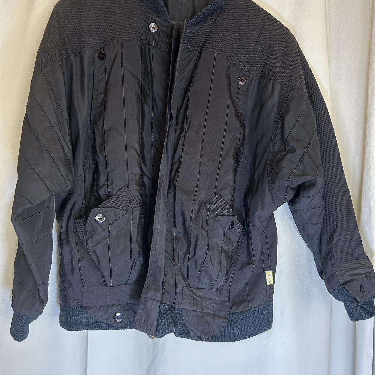 VINTAGE JAG BLACK BOMBER JACKET Med BRAND JAG... - Depop