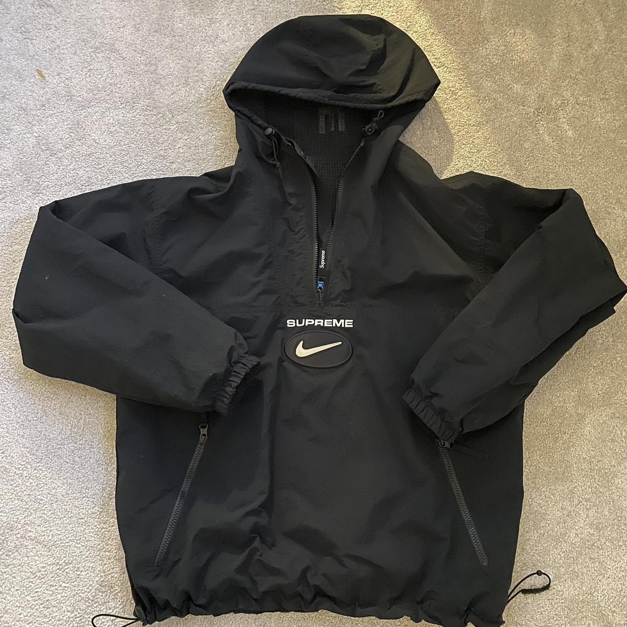 supreme X nike pullover jacket reversible size... - Depop