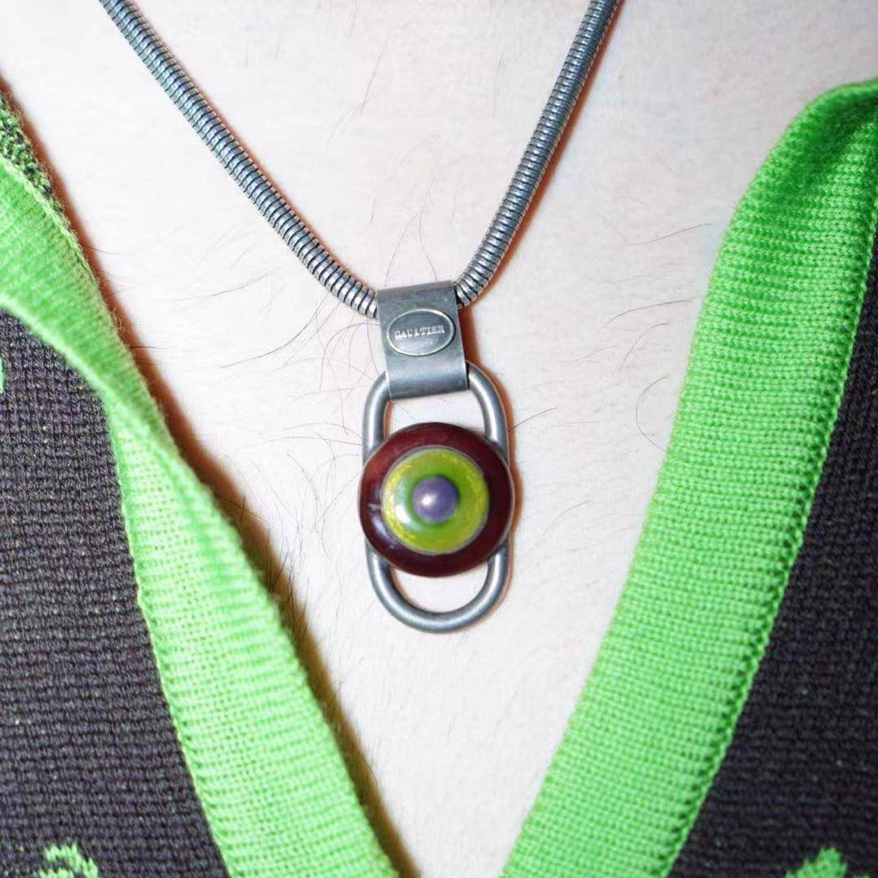 Jean Paul Gaultier vintage 90s tribal silver... | Depop