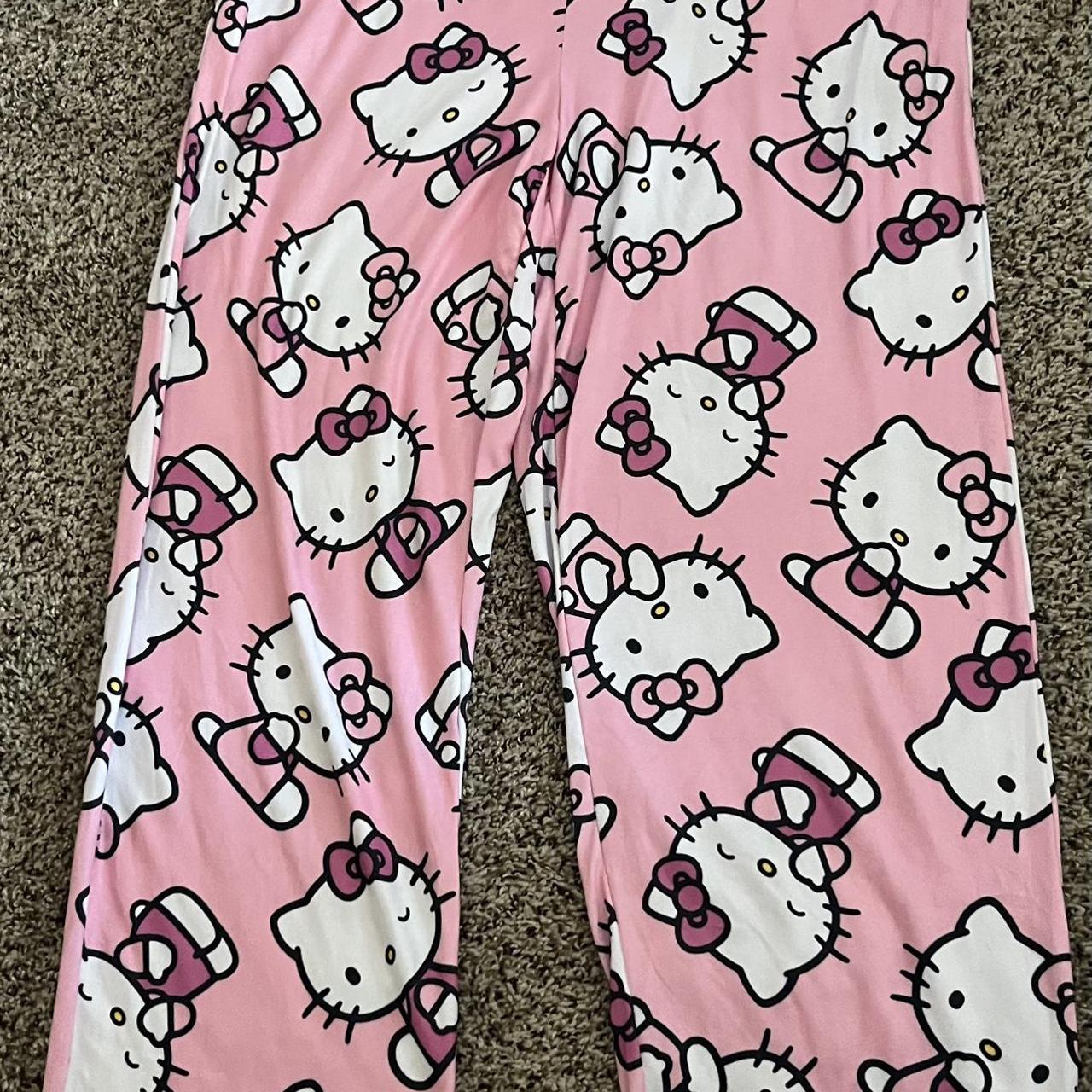Pink Hello Kitty Pajama Pants | Depop