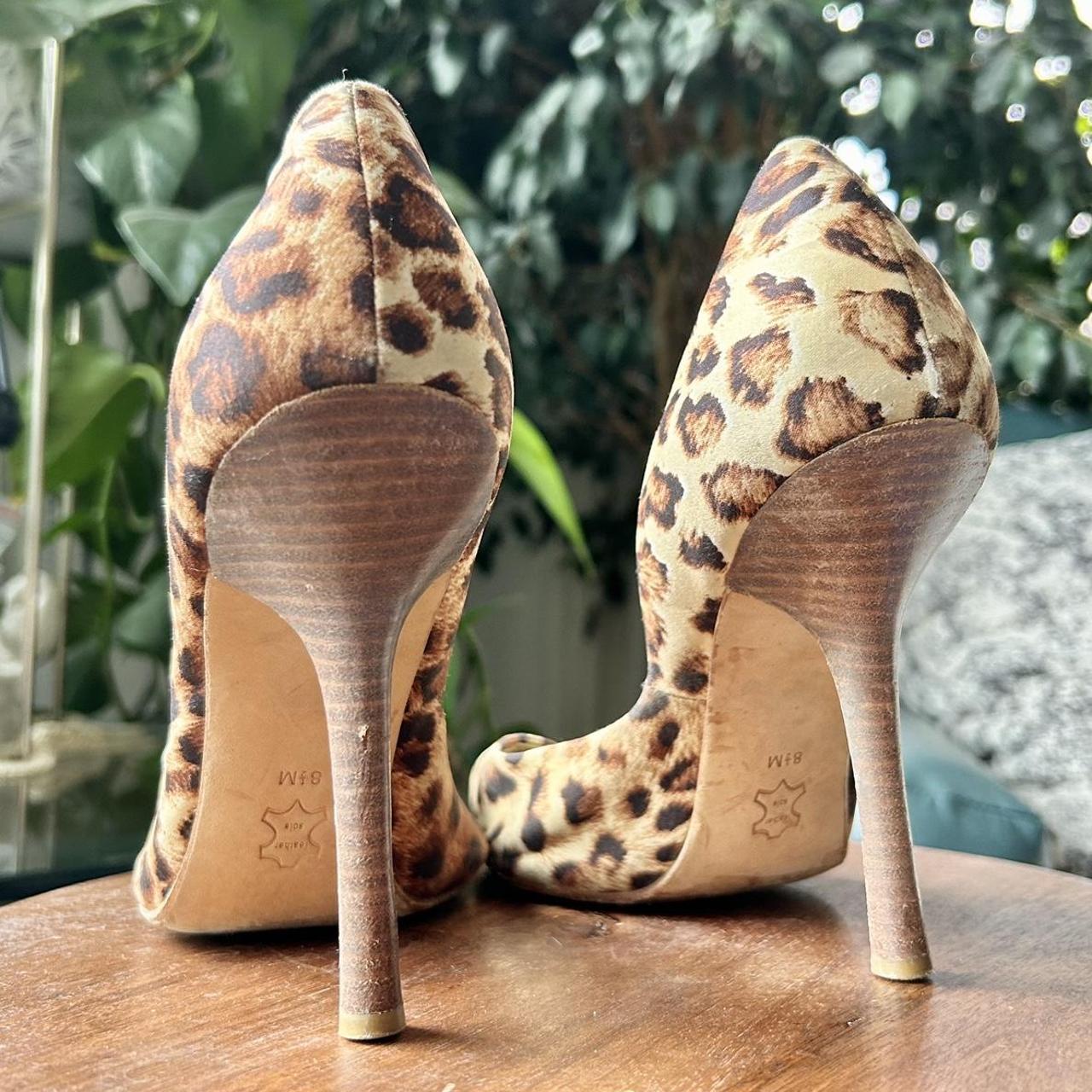 Vintage Guess Leopard Print Stiletto... | Depop