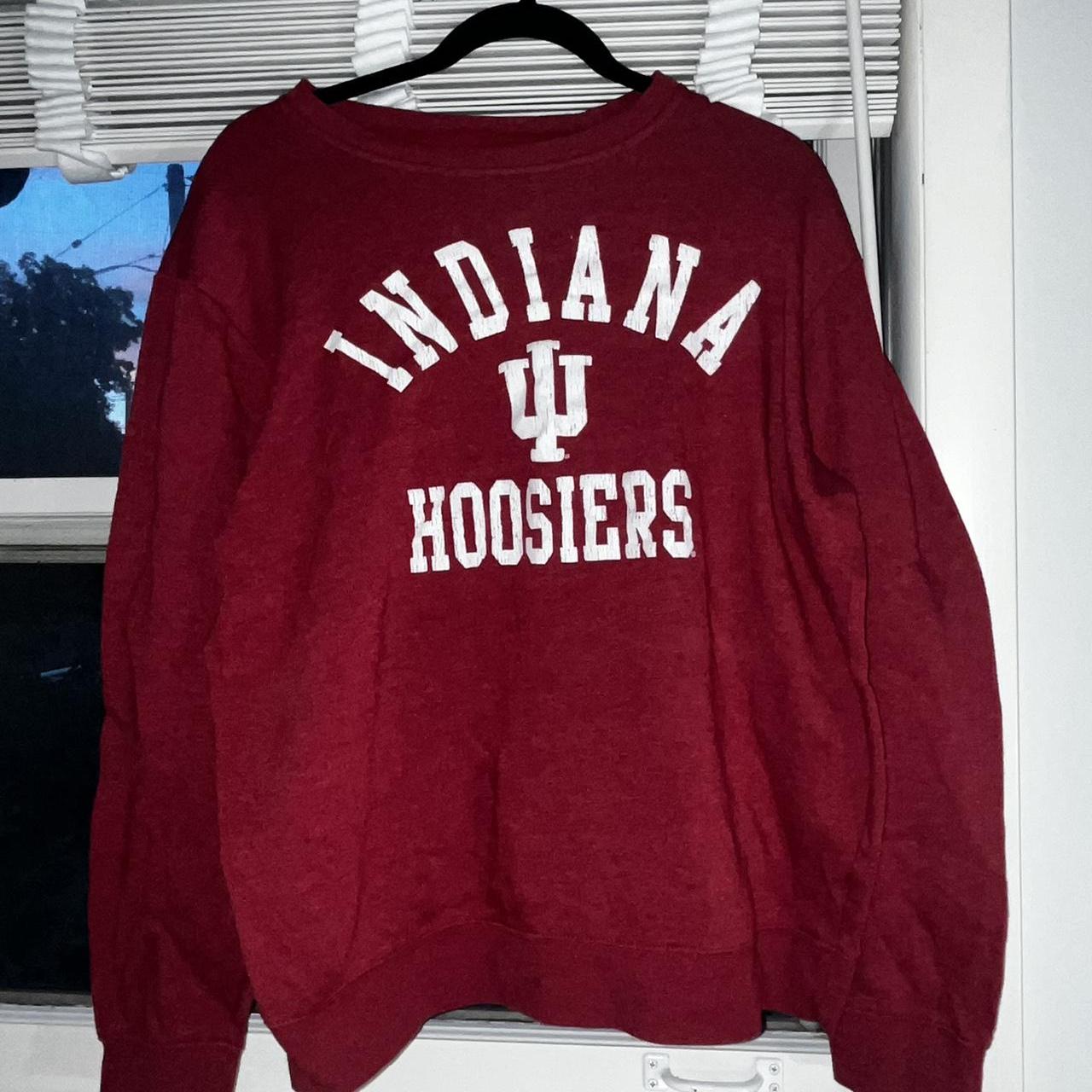 Indiana University red crewneck Size Medium. - Depop
