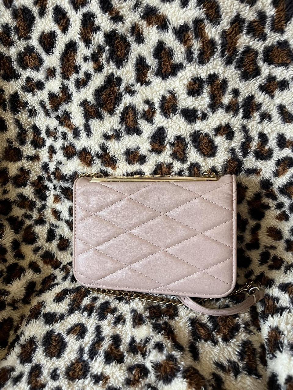 pink bebe purse with gold hardware, has a few marks... - Depop
