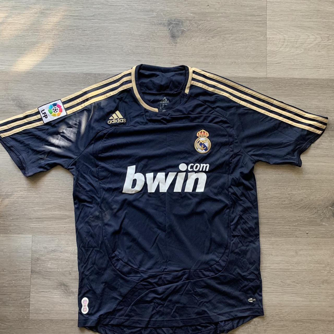 Adidas Real Madrid bwin jersey Size: Medium Slight... - Depop