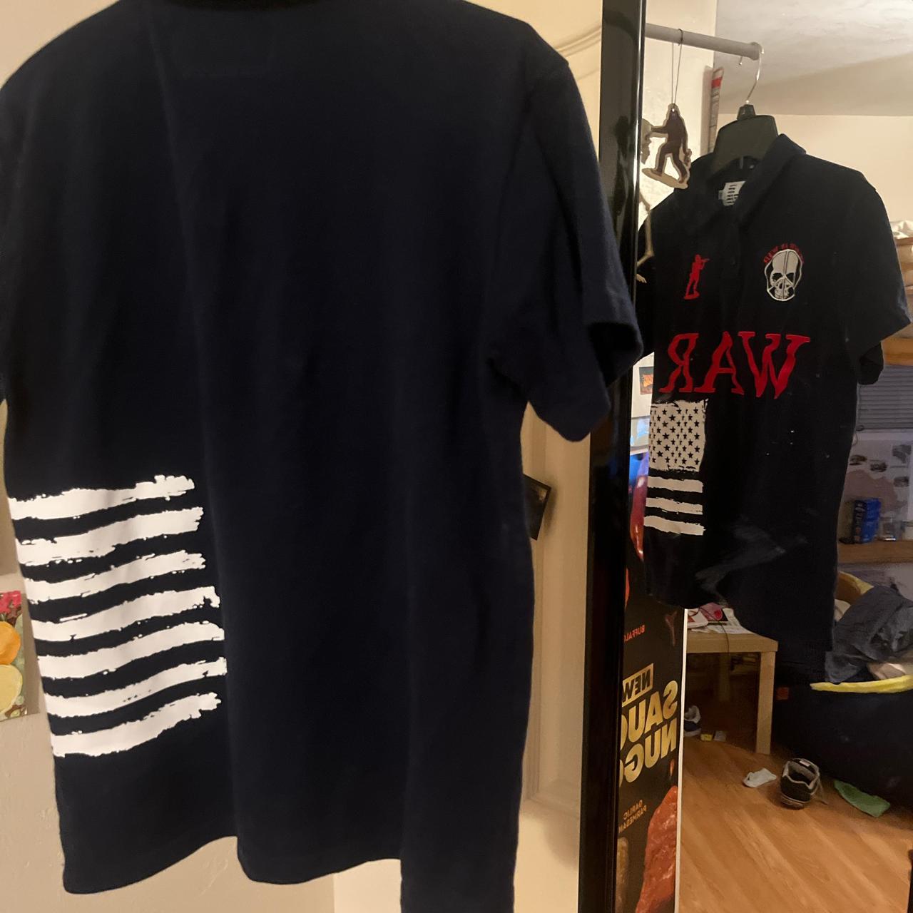 PeaceInWar “War” polo tee RARE, WORN... | Depop