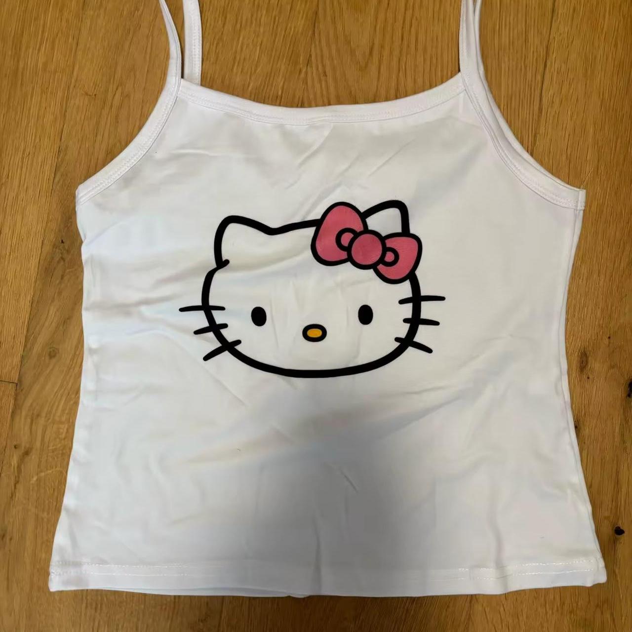 White Hello Kitty Tank Top all sizes S- L... | Depop