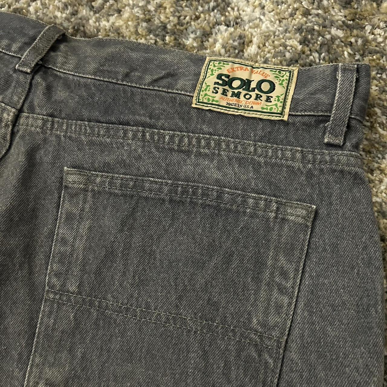 Vintage baggy wide legged solo semore jeans... | Depop