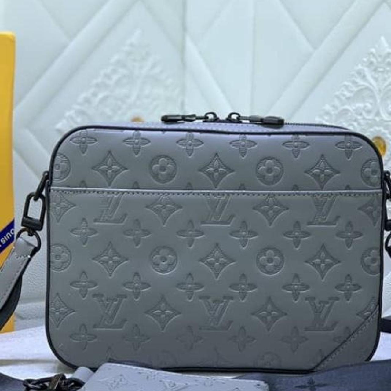 Grey LV duo Bag Brand New Includes : Box, Receipts,... - Depop