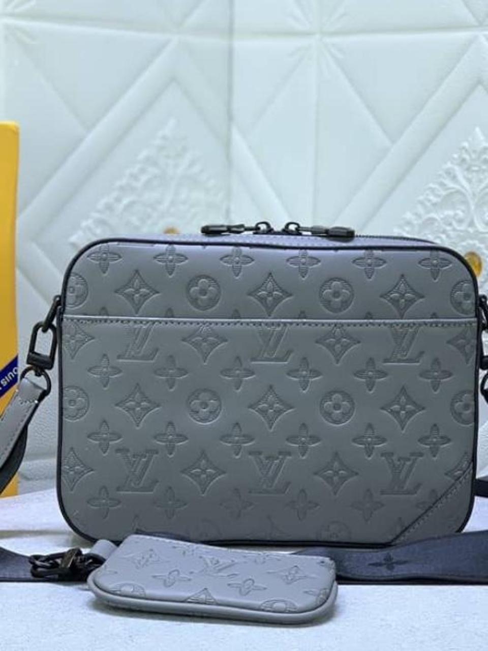 Grey LV duo Bag Brand New Includes : Box, Receipts,... - Depop