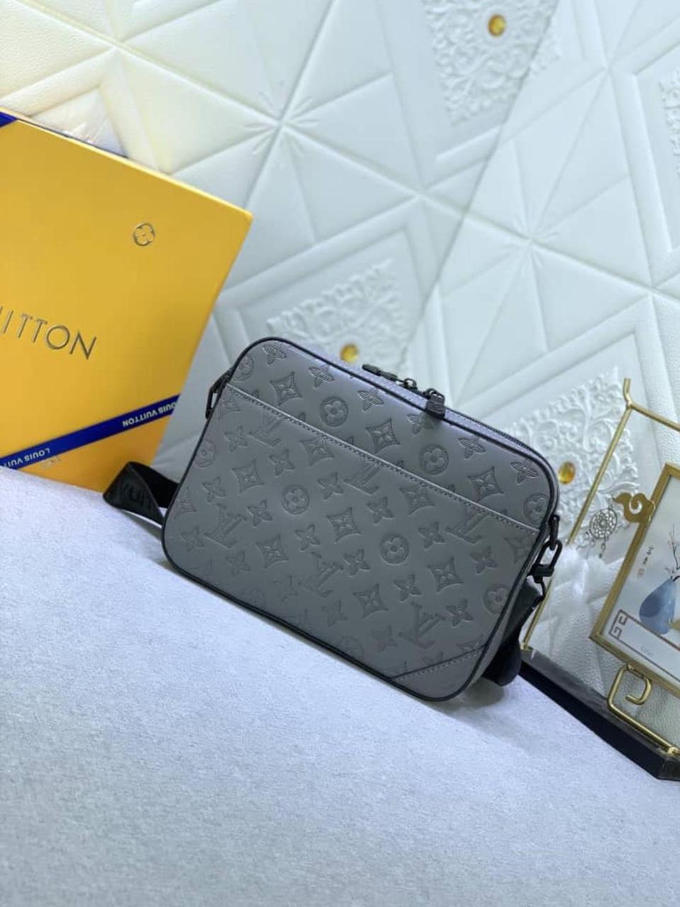 Grey LV duo Bag Brand New Includes : Box, Receipts,... - Depop