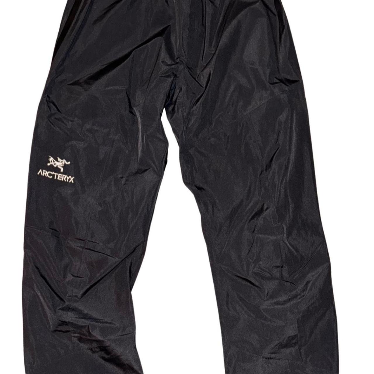 Black Arc'teryx Shell waterproof pants -... | Depop