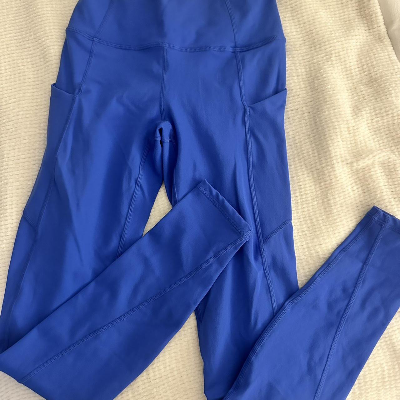 Blue fabletics high-waisted leggings #activewear | Depop