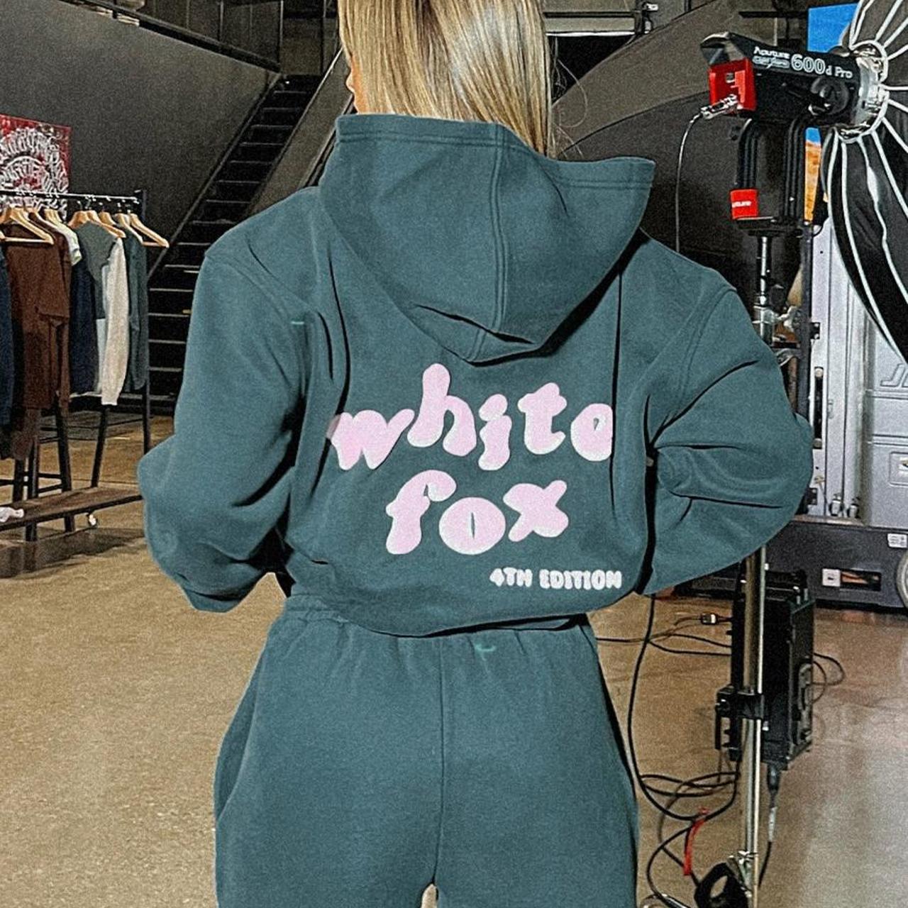 Selling this White fox tracksuit set 4th edition... | Depop