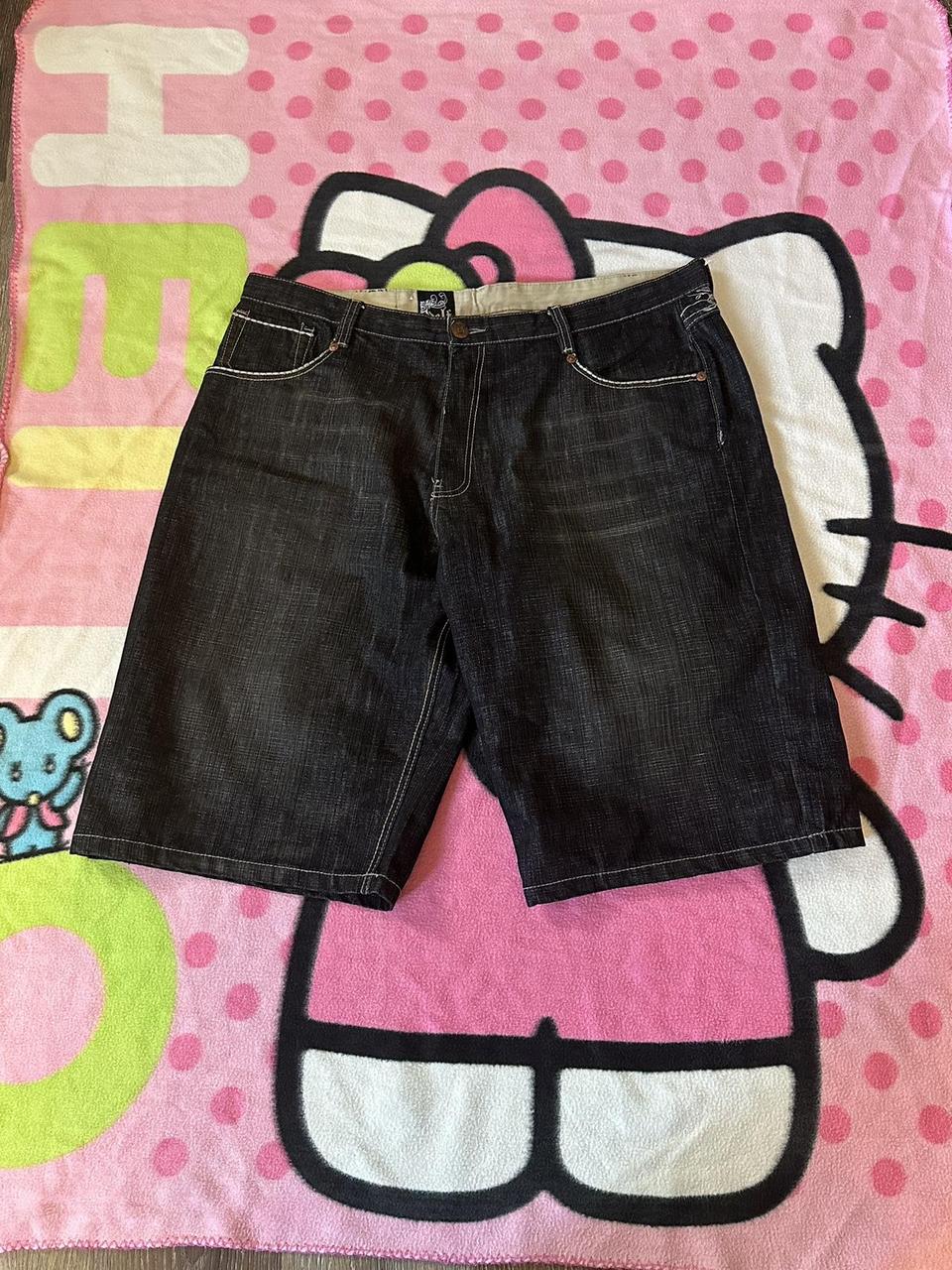 Delf Imperious embroidered jorts w really cool wing... - Depop