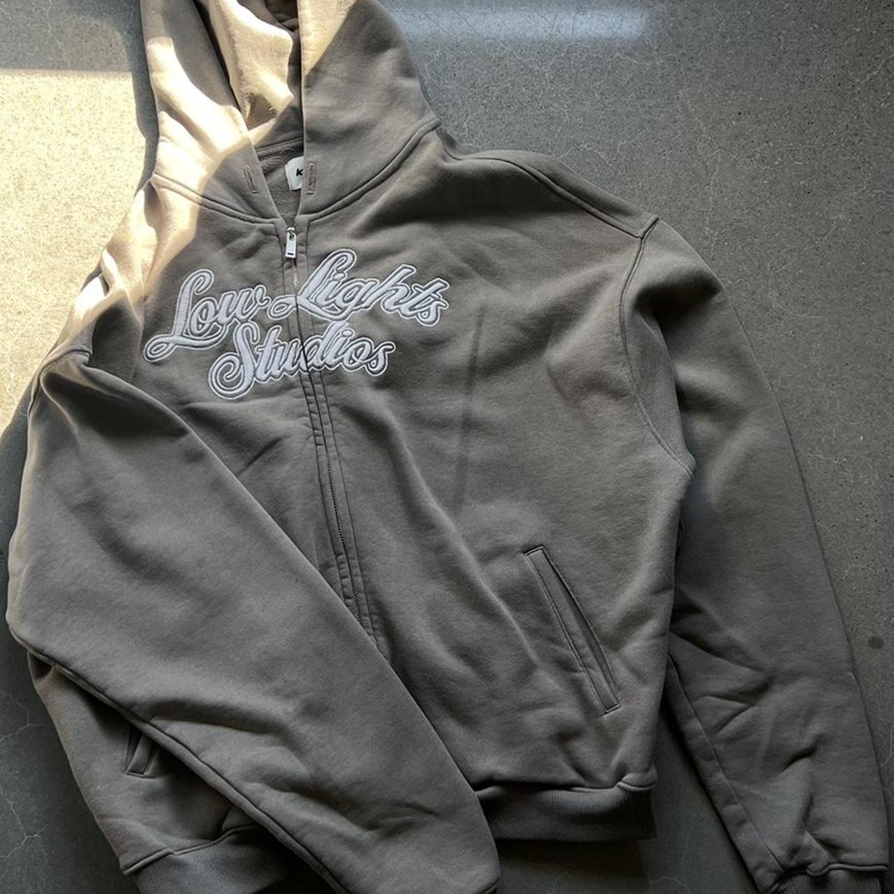 Low Light Zip Up Size Medium Taupe - Depop