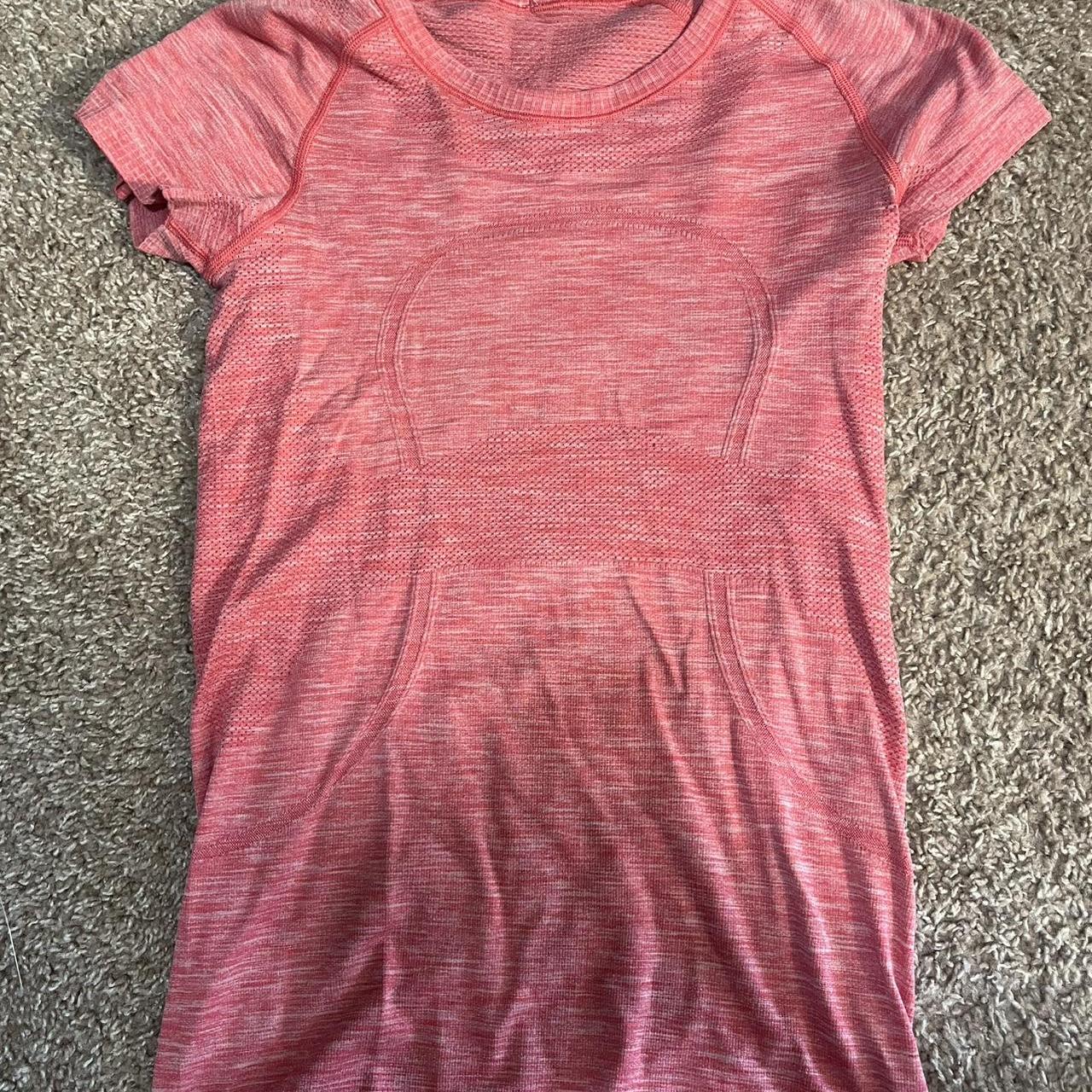Pink Lululemon Swiftly Tech Short Sleeve Top... | Depop