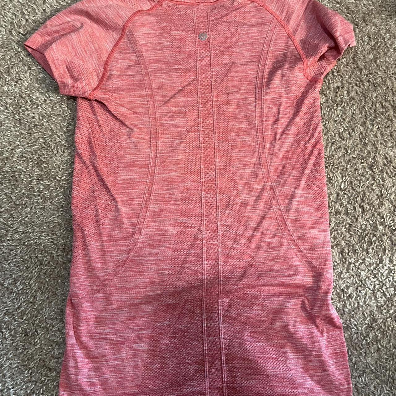 Pink Lululemon Swiftly Tech Short Sleeve Top... | Depop