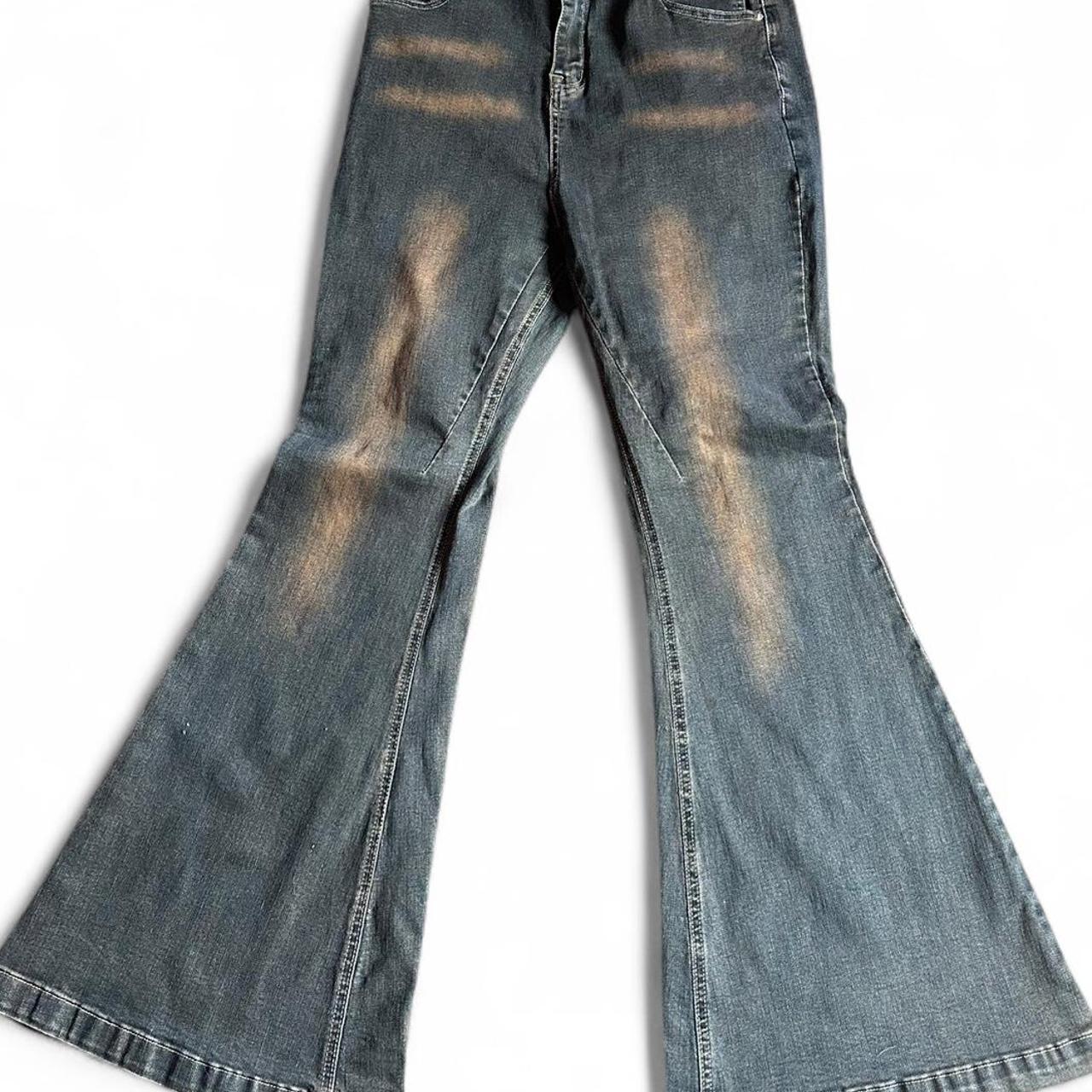 Vintage-Wash Flared Jeans – Size 32 Dark-wash flared... | Depop