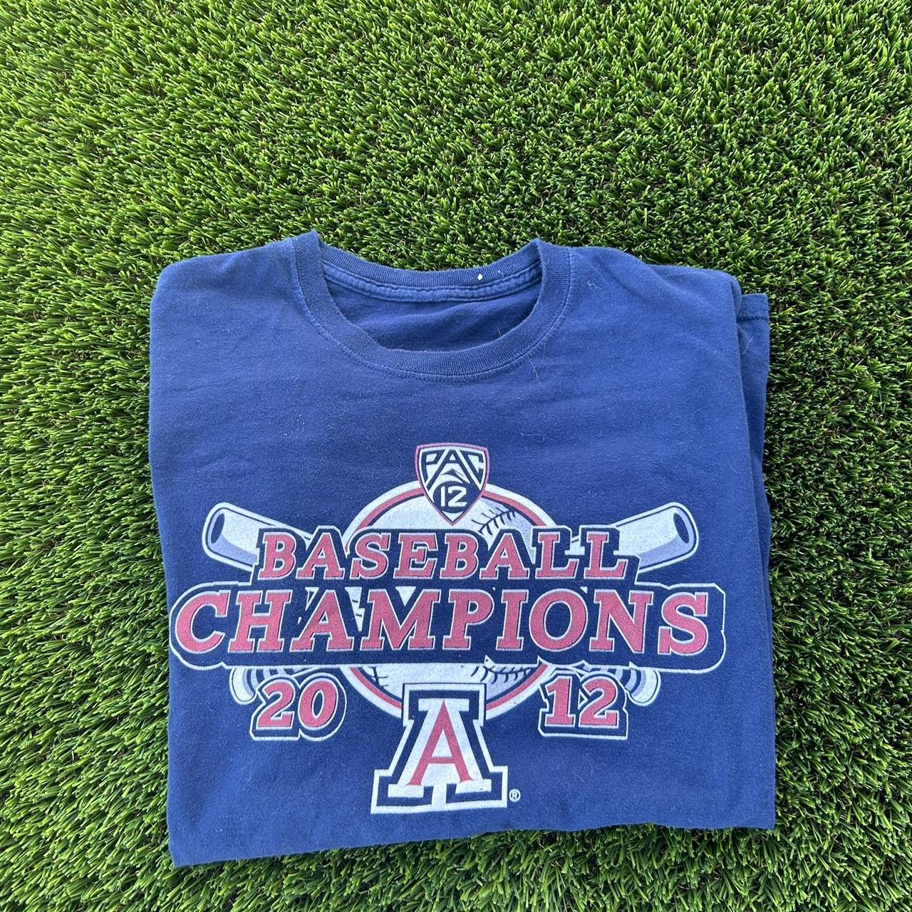 vintage u of a baseball champions tee size L no... - Depop