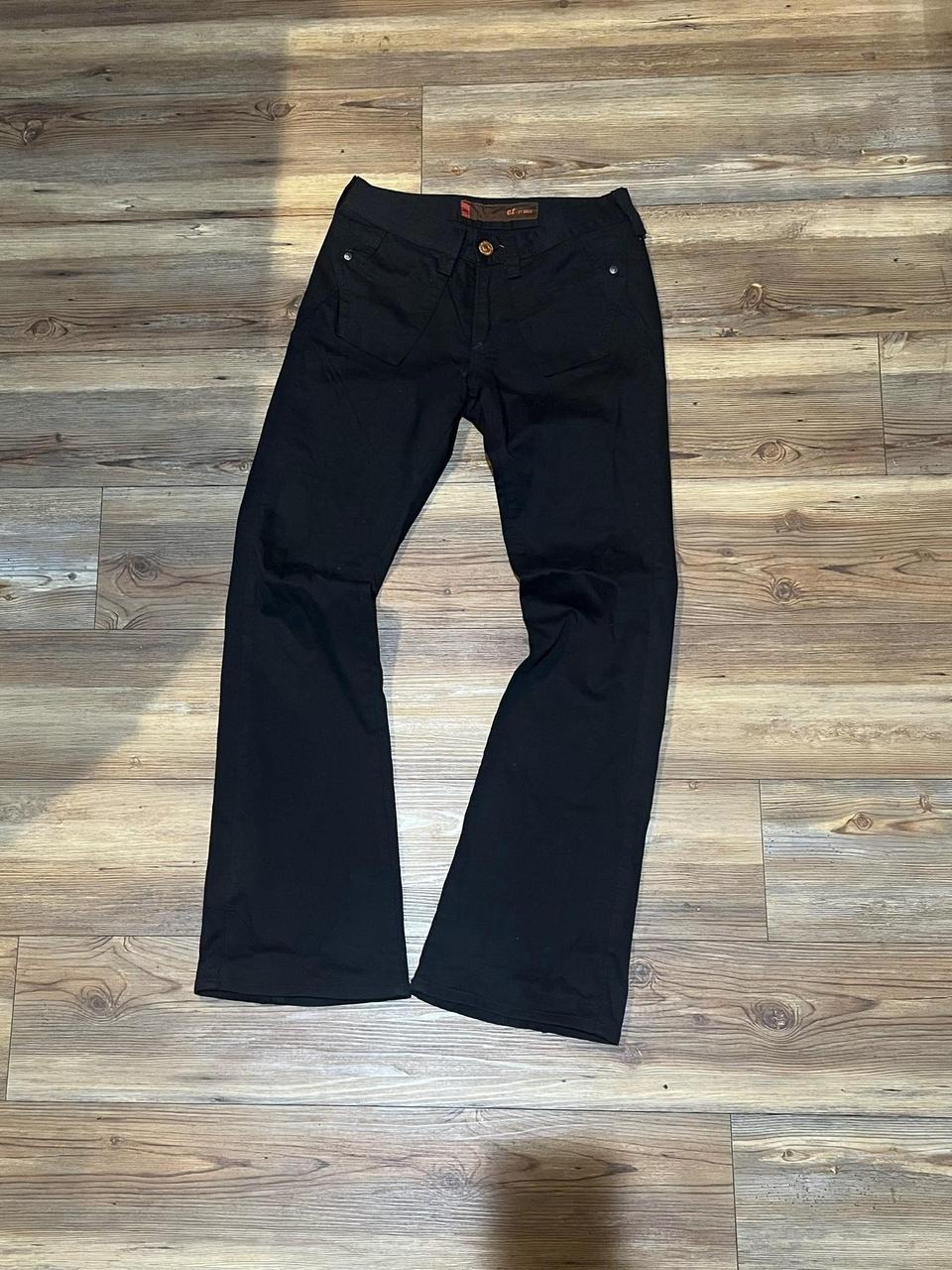 Low Rise ! Women Japanese Brand Black Flared Denim.... - Depop