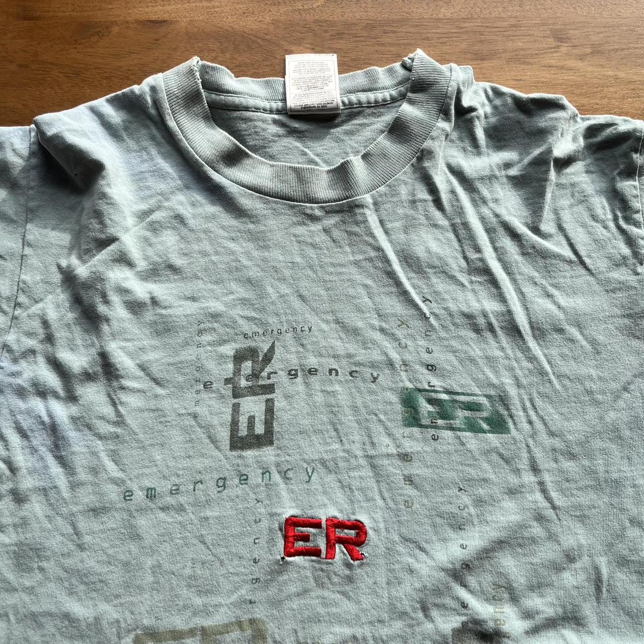 Vintage 90s ER tv promo emergency room graphic tee... | Depop